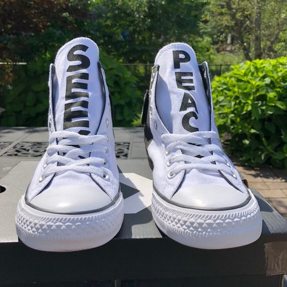 Converse | Shoes | Converse Chuck Taylor All Star Hi Top Seek Peace ...